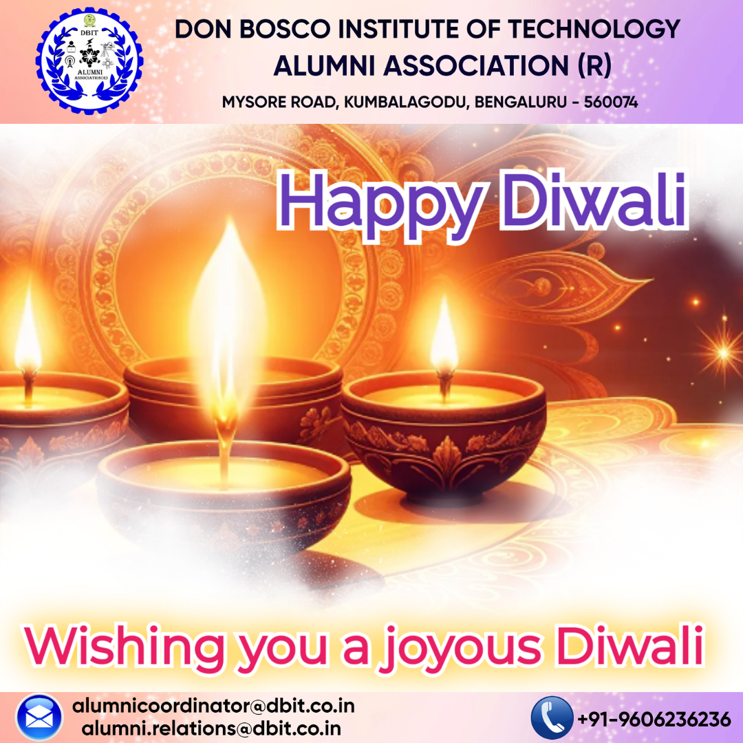 Happy Deepavali 2024 !! - Don Bosco Institute of Technology, Bengaluru