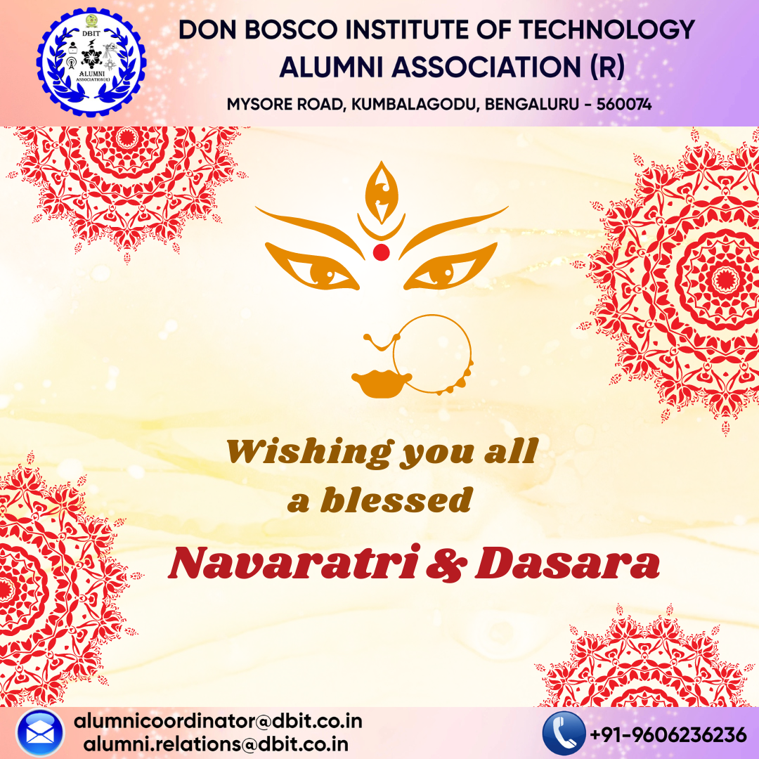 Happy Navratri & Dasara 2024 !! - Don Bosco Institute of Technology ...